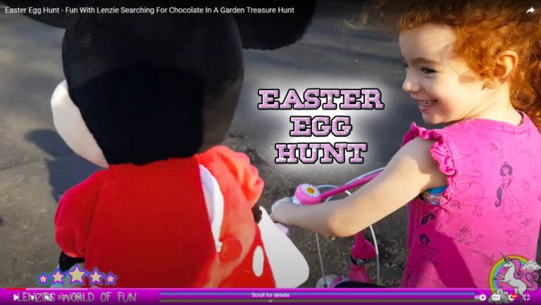 An Epic Easter Egg Hunt With Lenzie. Garden Fun Hunting For Chocolate Treasure