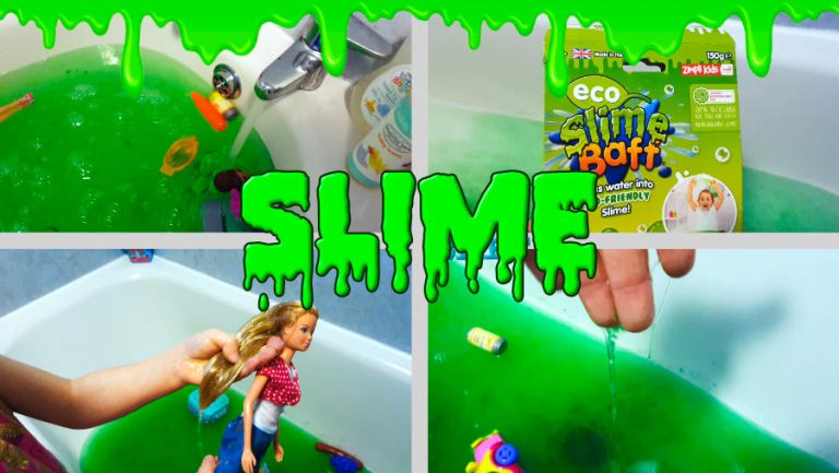 Baff Slime For Kids | Lenzie Runs A Slime Bath - Family Fun For Kids